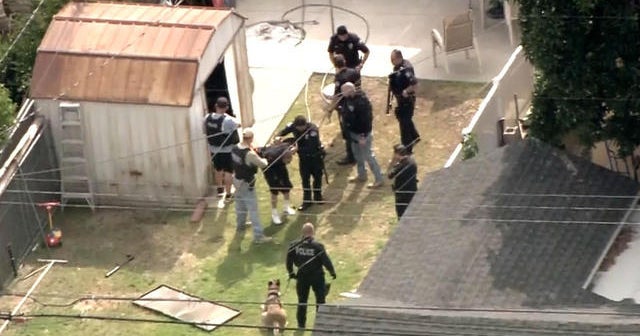 3 suspects arrested after California freeway chase - CBS News