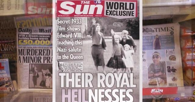 Film shows Queen Elizabeth II as a child giving Nazi salute - CBS News