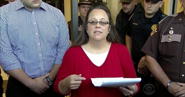 Kim Davis Returns To Work After 5 Days In Jail Cbs News