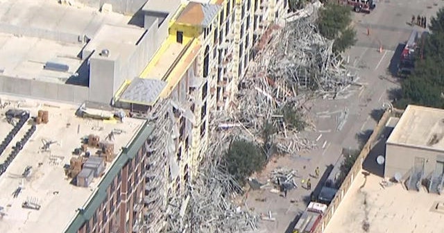 Scaffolding collapse in Houston - CBS News