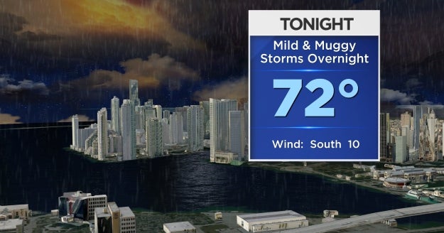 Miami Weather: Isolated Thunderstorms Expected Saturday Evening - CBS Miami