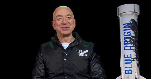 Jeff Bezos on launching first fully reusable space rocket - CBS News