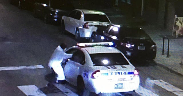 New picture shows moment Philadelphia police officer was shot - CBS News