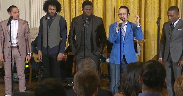 Hamilton cast performs "My Shot" at White House - CBS News