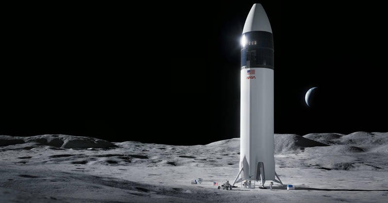 SpaceX wins $2.9 billion contract to build moon lander for NASA's ...