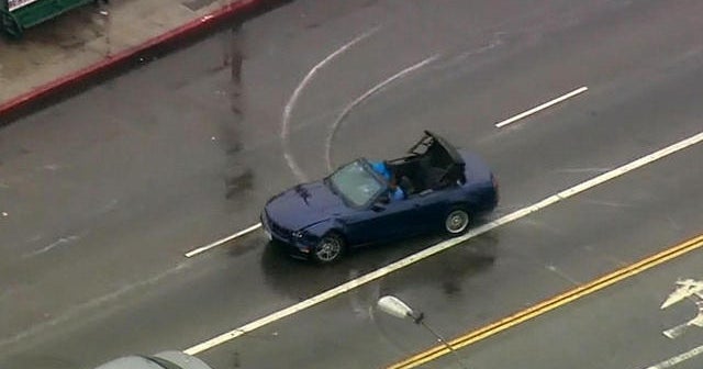 Bizarre Los Angeles car chase gets wilder by the second - CBS News