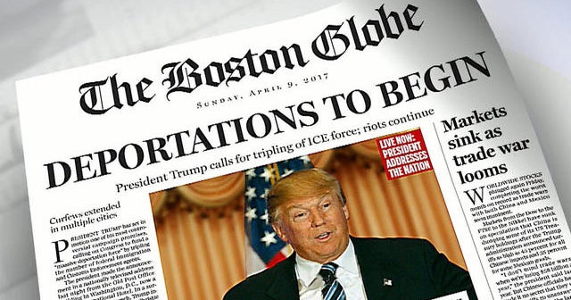 Boston Globe makes fake front page with Trump as president - CBS News