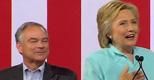 Hillary Clinton introduces Tim Kaine as her running mate - CBS News