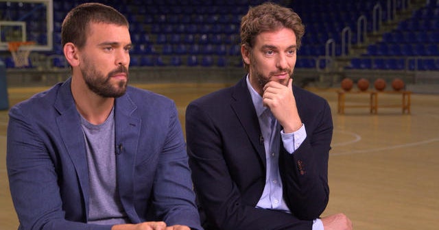 For Marc and Pau Gasol, family comes first - CBS News