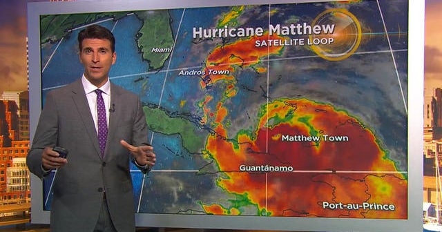 Hurricane Matthew's path - CBS News