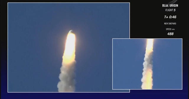 Watch: Blue Origin tests emergency abort of space launch - CBS News
