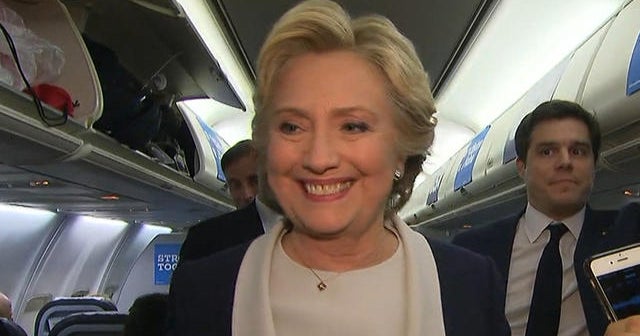 Hillary Clinton speaks from plane on debate performance - CBS News