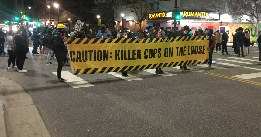 Group Marches In Downtown Denver Against 'Killer Cops' - CBS Colorado