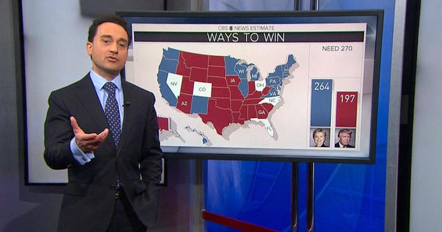 Looking at the Electoral College map - CBS News