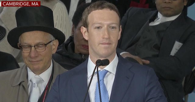 Mark Zuckerberg gives commencement address at Harvard - CBS News