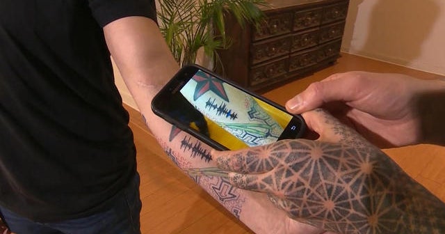 With soundwave tattoos, you can record audio onto your skin - CBS News