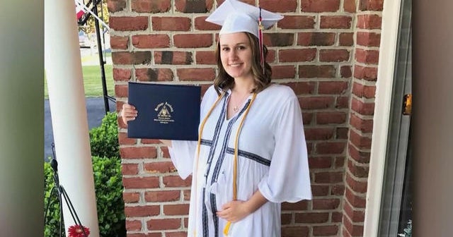 Pregnant teen barred from graduation has her own ceremony - CBS News