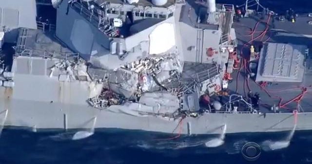 U.S. Navy ship collides with Japanese vessel; injuries reported - CBS News