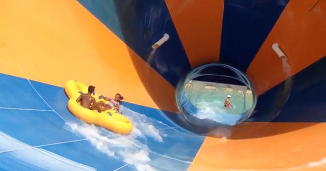 Woman hospitalized from water park ride injuries - CBS News