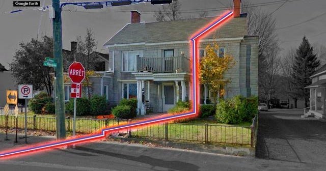 A house divided: Historic home spanning two countries up for sale - CBS ...