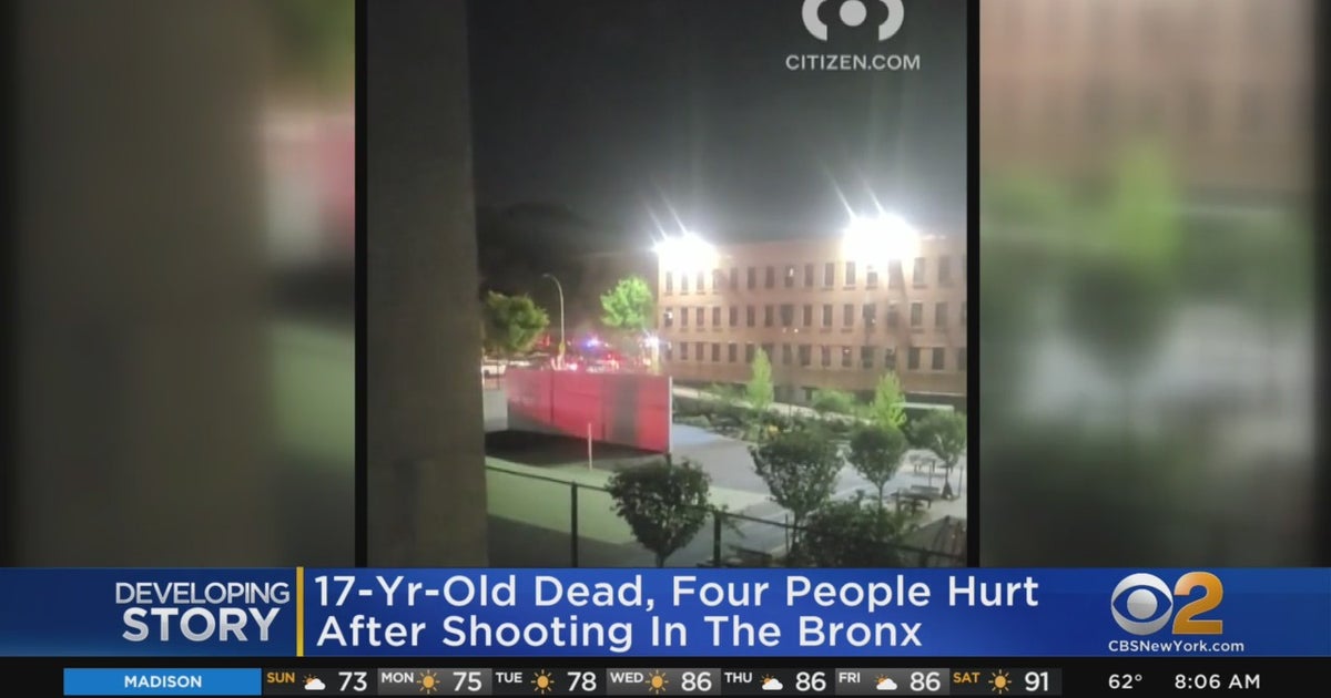 Teen Killed, 4 Adults Hurt In Bronx Shooting - CBS New York