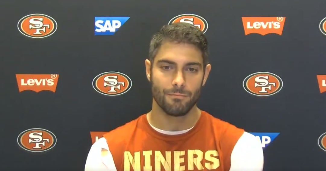 Jimmy G Had 'A Million Emotions' Go Through His Mind When Told Of 49ers ...