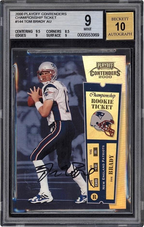 Tom Brady's autographed rookie card sells for record $3.1 million - CBS ...