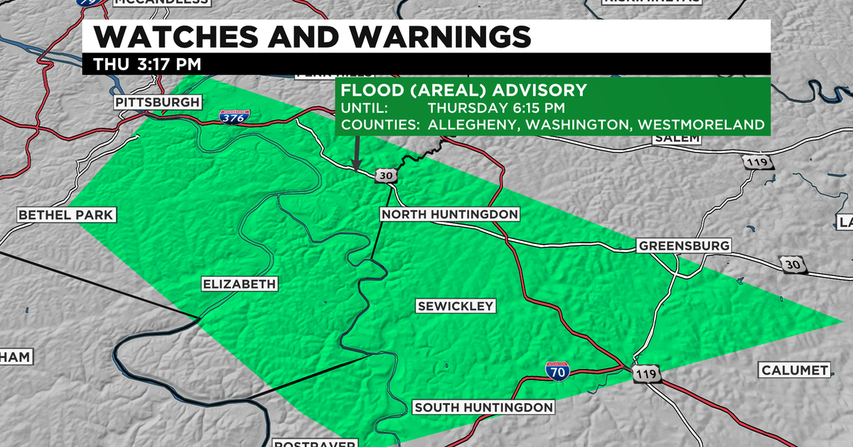 Pittsburgh Weather: Flood Advisory Issued For Parts Of Pittsburgh Area ...