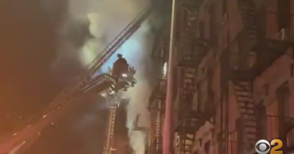 Overnight Fire In Hell's Kitchen Sends 6 To Hospital - CBS New York