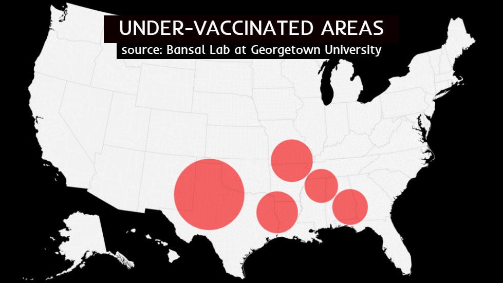5 areas with low COVID vaccine rates put U.S. at risk from Delta ...