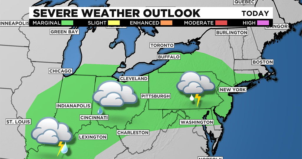 Pittsburgh Weather: Severe Storm Chances - CBS Pittsburgh