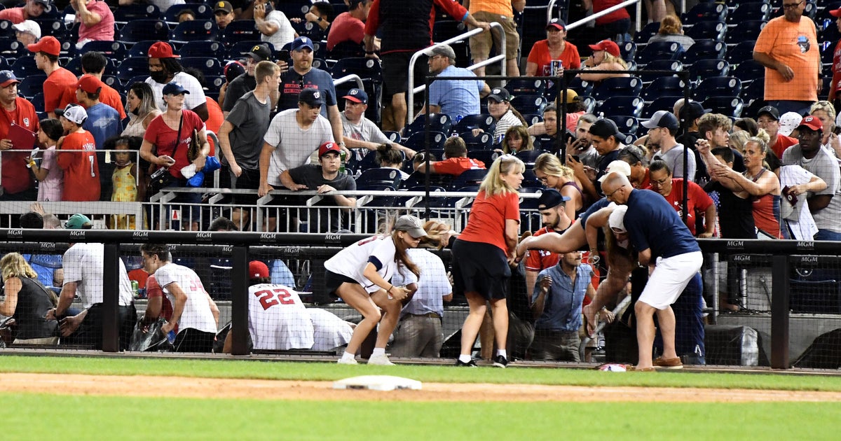 Nationals game suspended as fans rush for exits after shooting outside ...