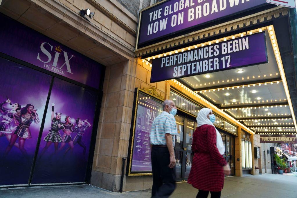 Broadway theaters will require vaccinations and masks for audience ...