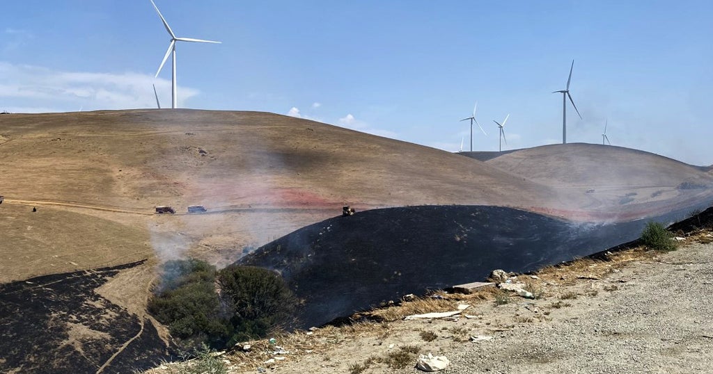 Grass Fire That Burned 15 Acres on Altamont Pass Slows Traffic for ...