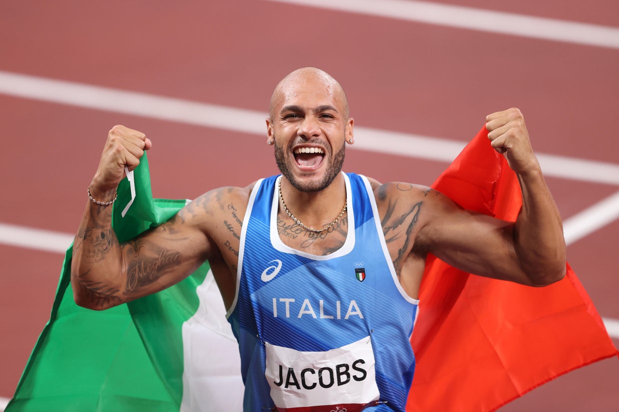 Tokyo Olympics: Italy's Lamont Marcell Jacobs takes gold in men's 100 ...
