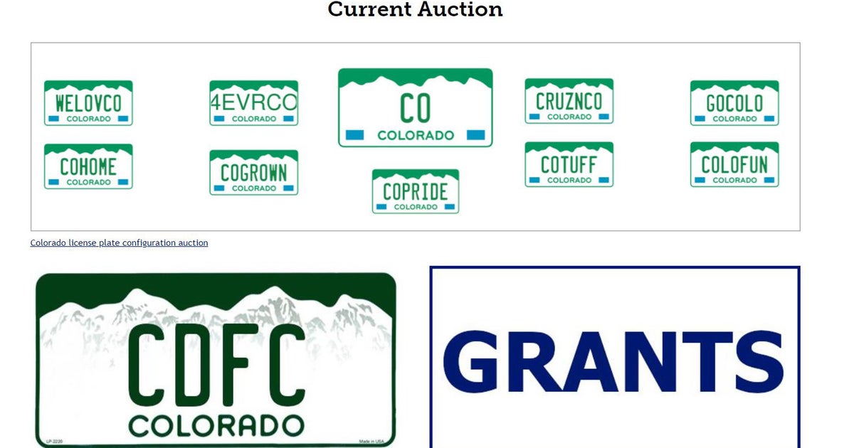 Bid On A 'Colorado Day' Themed License Plate, Help Those With ...