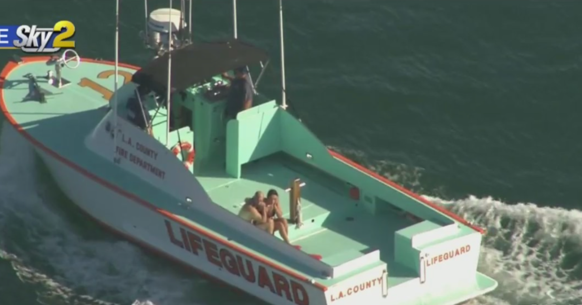 Ocean Rescue: LA County Fire Lifeguards Pull 2 People From Water In ...