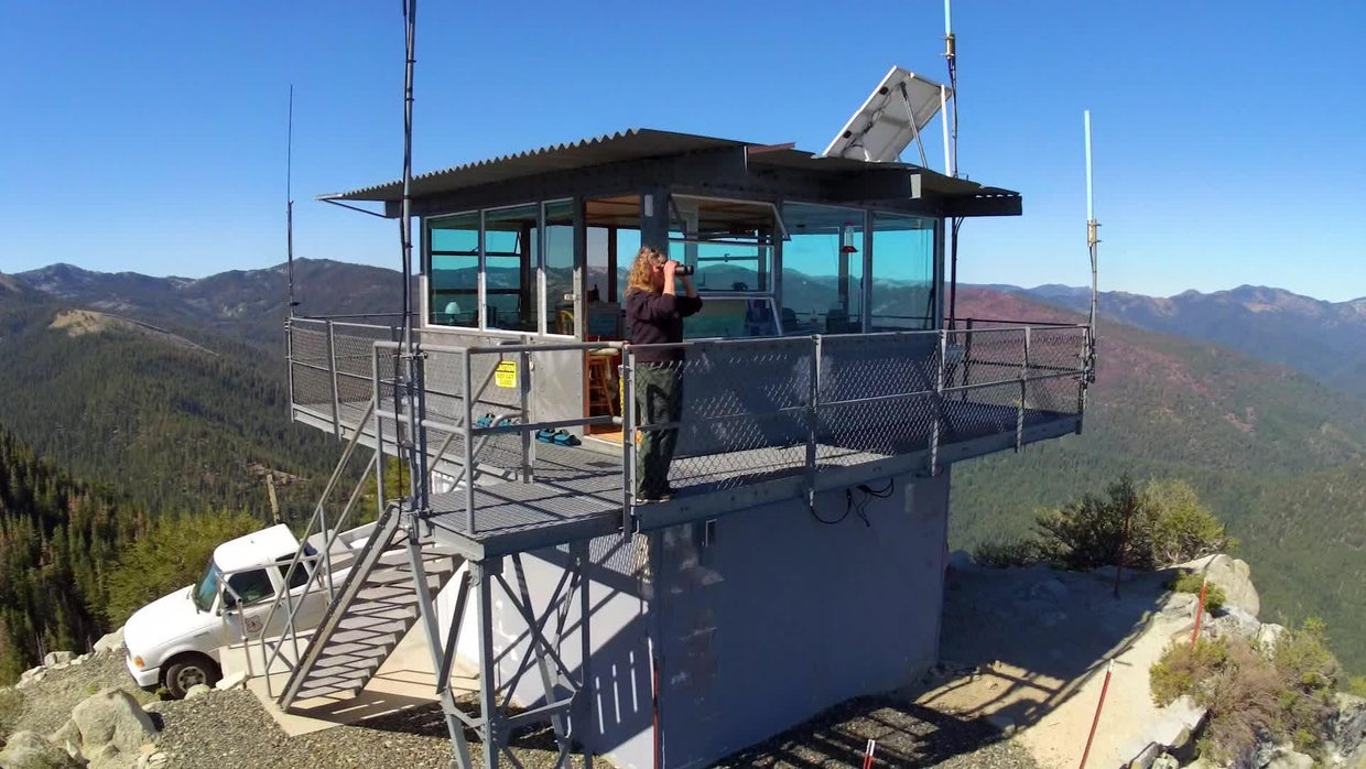 Fire lookouts keep watch over threatened forests - CBS News