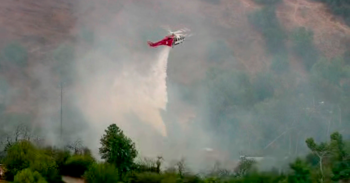 Firefighters Battle Small Brush Fire In Montecito Heights - CBS Los Angeles