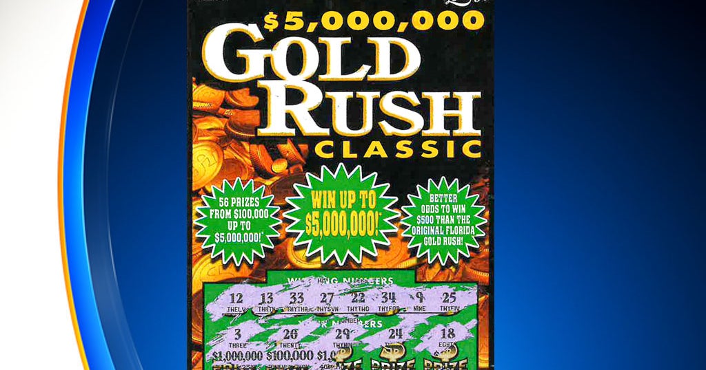 Homestead Man Strikes Gold, Wins $5 Million Playing Gold Rush Classic Scratch-Off Game - CBS Miami