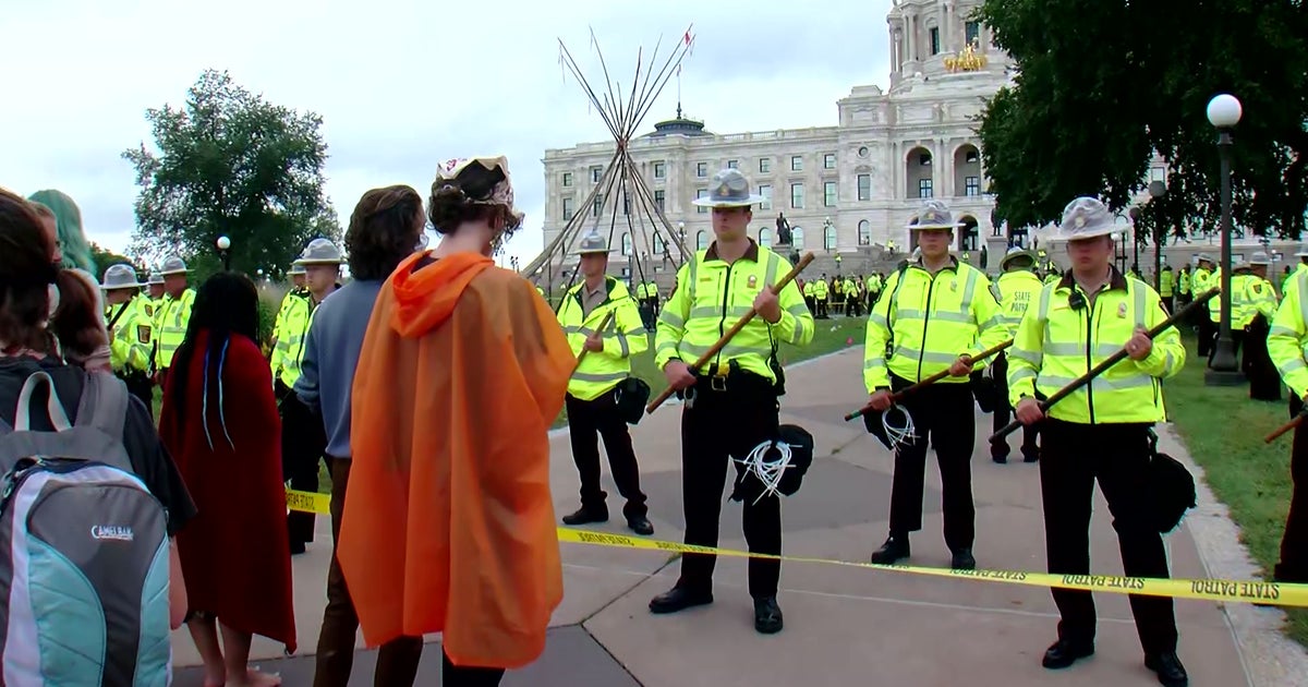 69 Arrests Made During Line 3 Protest Outside Governor's Mansion - CBS ...