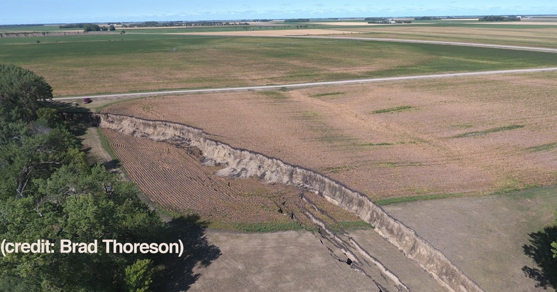 Drone Video Shows Collapsed Bean Field In Northwestern Minnesota - CBS ...