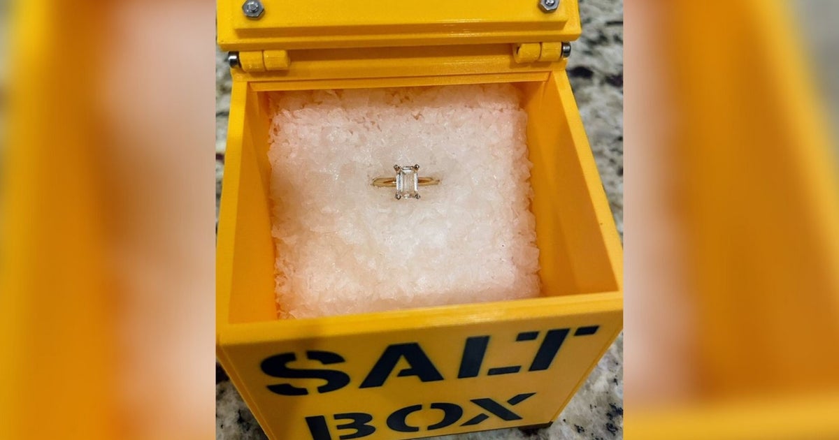 Baltimore Fan Proposes With A Mini Salt Box - CBS Baltimore