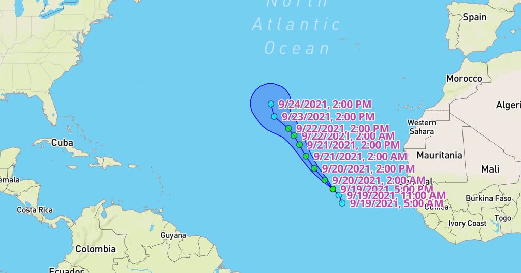 Rose Becomes 17th Named Storm Of Busy 2021 Hurricane Season - CBS Miami