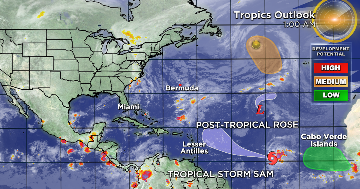 Tracking The Tropics: Tropical Storm Sam Has Developed In Central ...