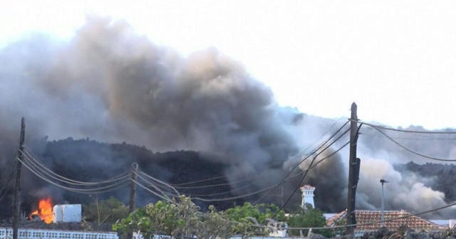 Spanish volcano eruption shuts down local airport and displaces ...