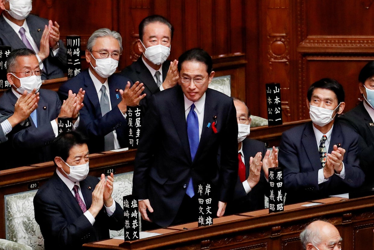 Former top diplomat Fumio Kishida elected Japan's prime minister - CBS News
