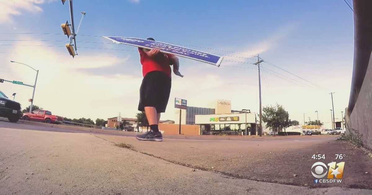 VIDEO: Local Sign Spinner Aims For World Championship - CBS Texas