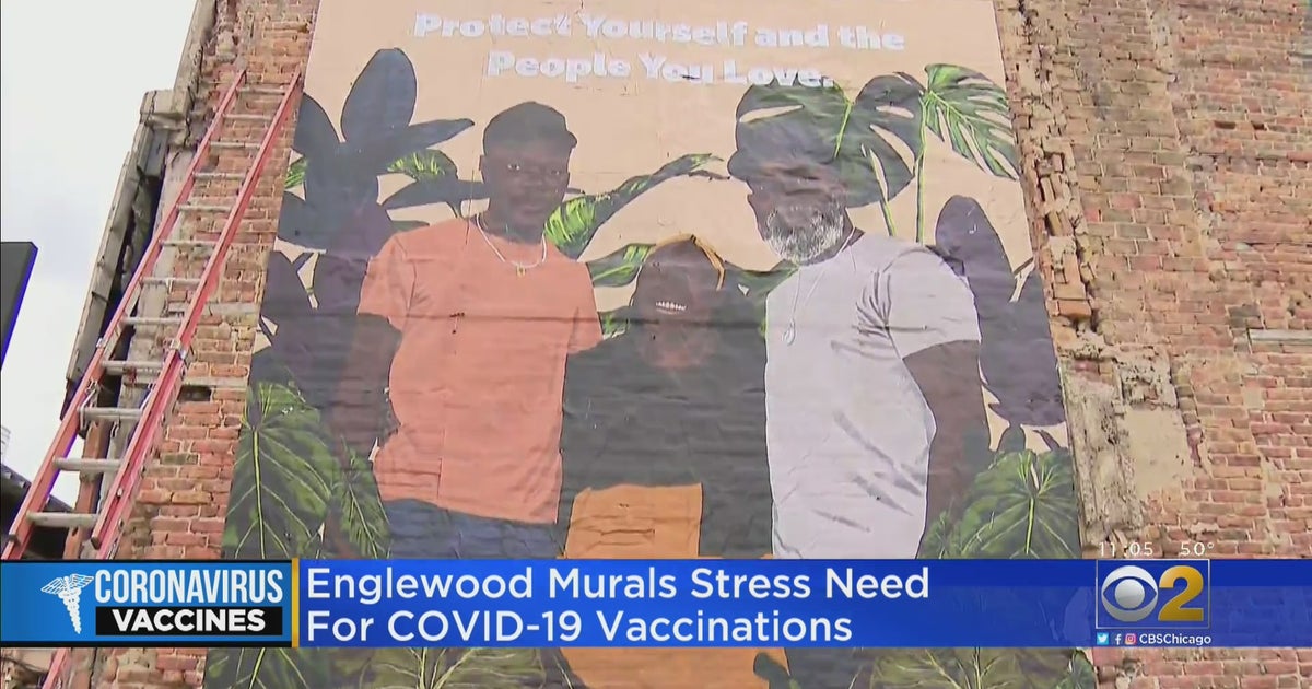 Englewood Murals Encourage Community To Get COVID-19 Vaccine - CBS Chicago