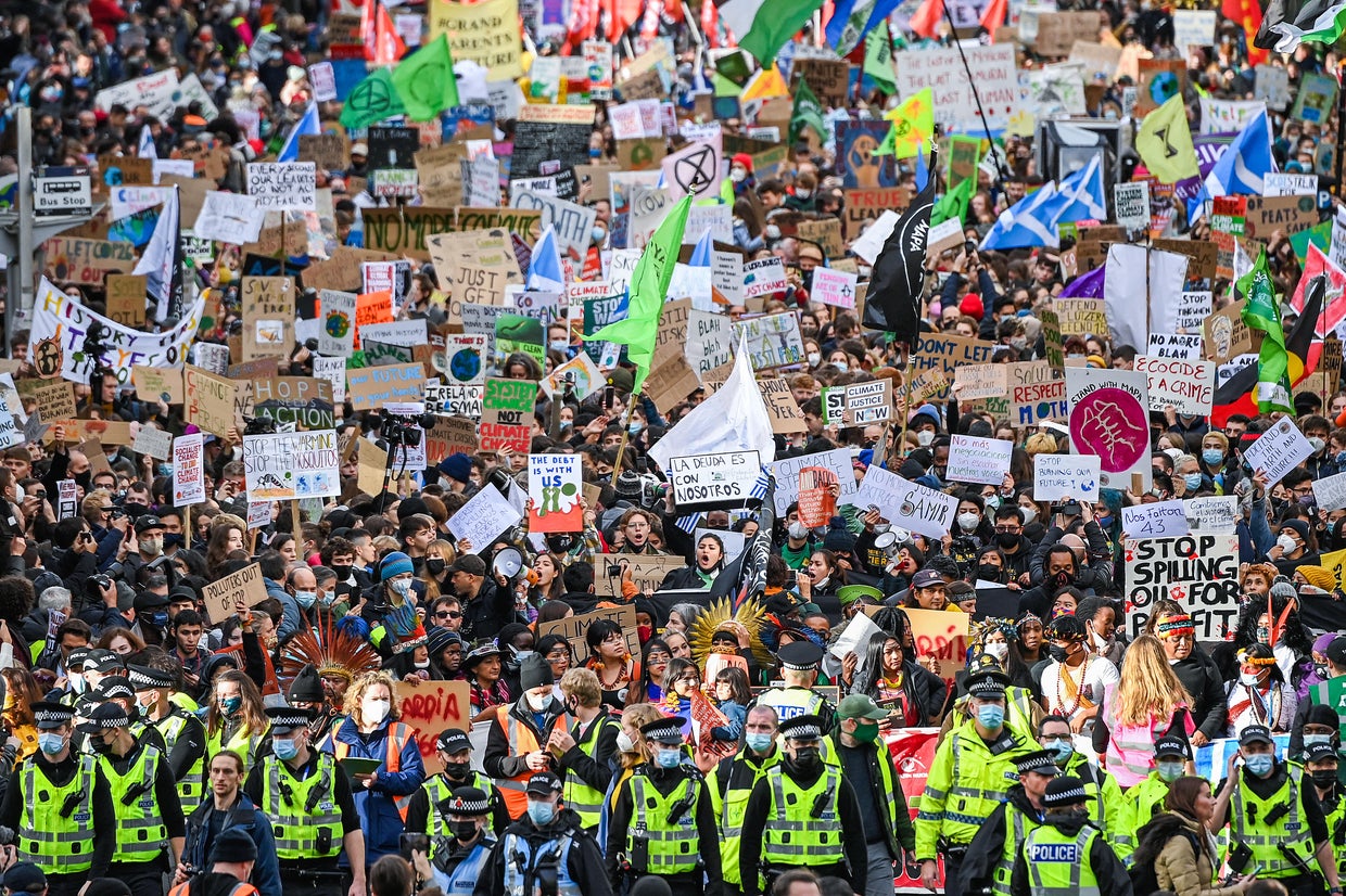 Thousands protest outside COP26 to demand more climate action: "We're ...